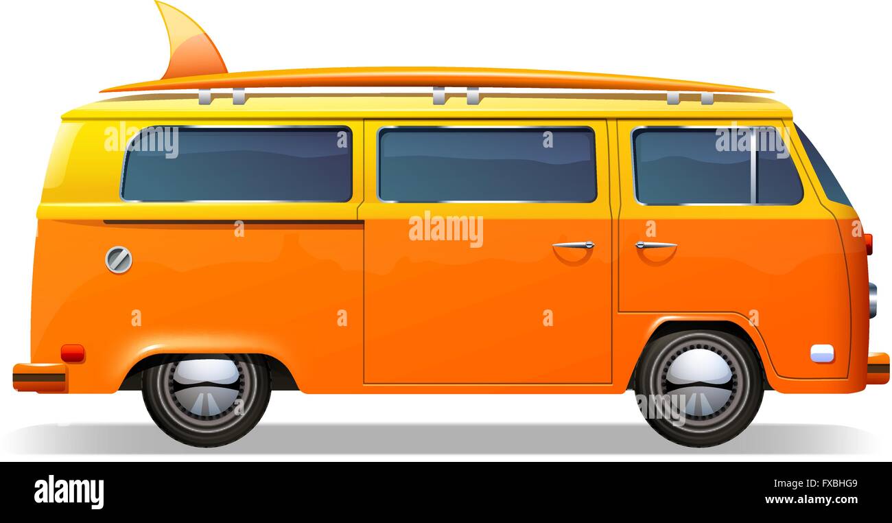Surf Bus Realistic Stock Vector Image & Art - Alamy