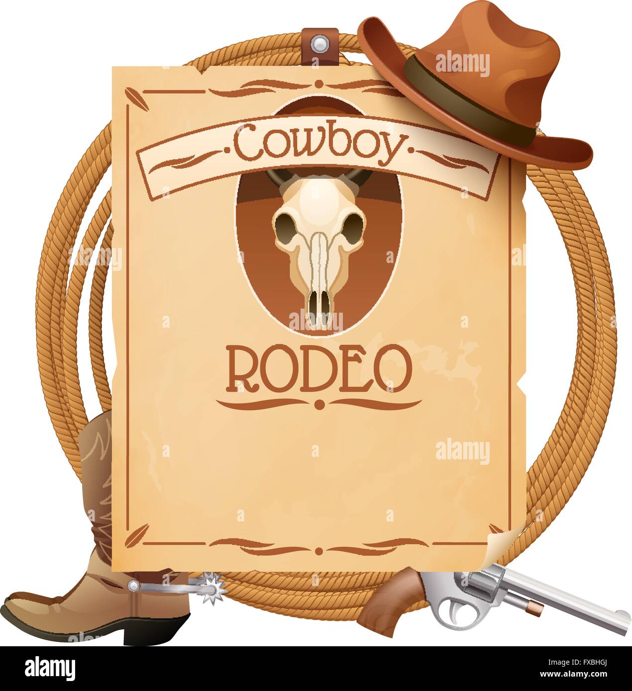 Rodeo party Stock Vector Images - Alamy
