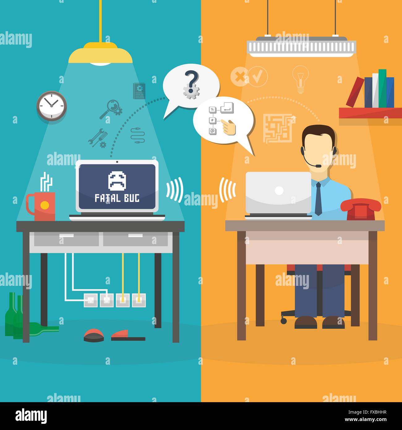 Vertical computer composition Stock Vector Image & Art - Alamy