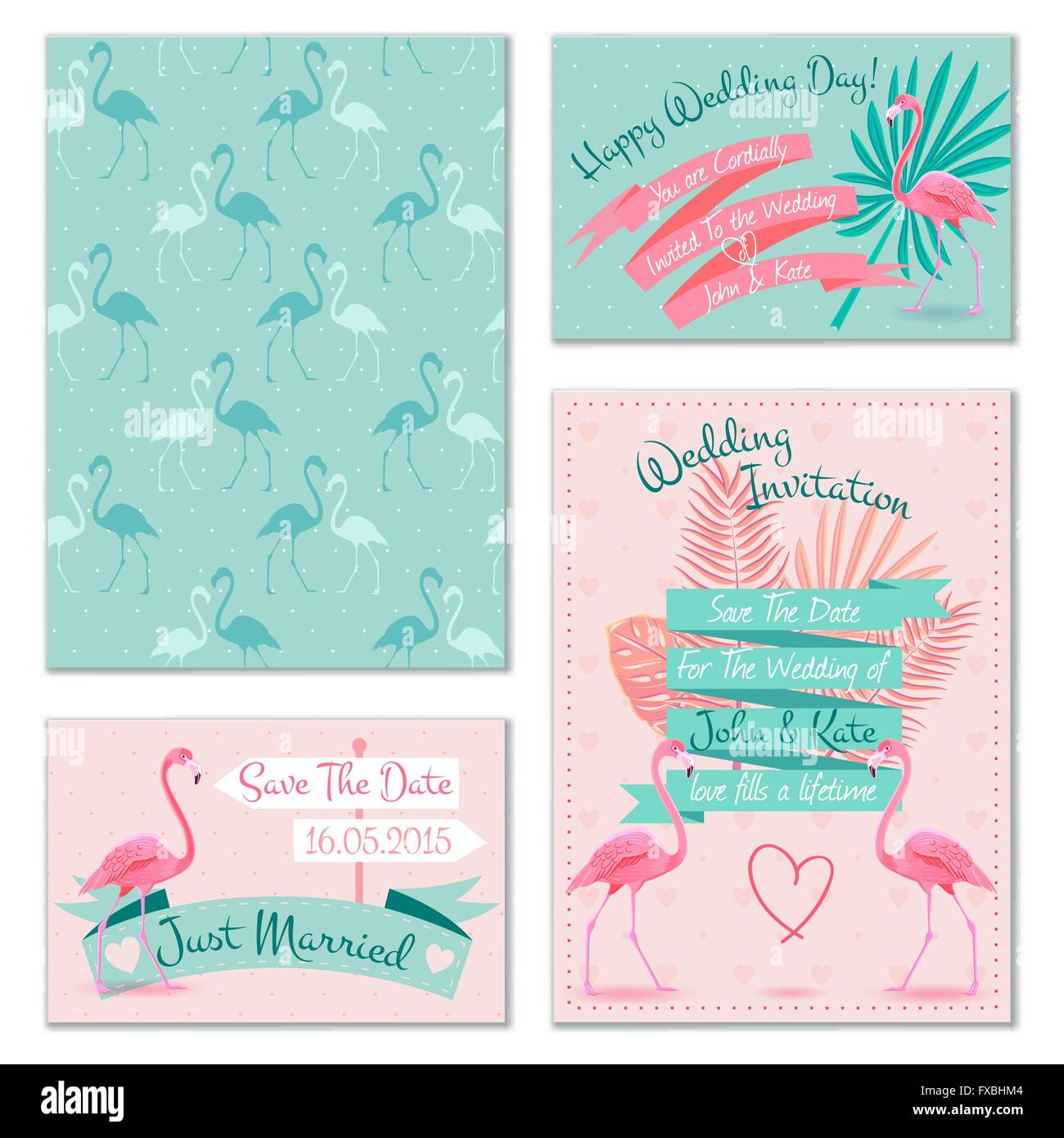 Birds flamingo beach Cut Out Stock Images & Pictures - Alamy