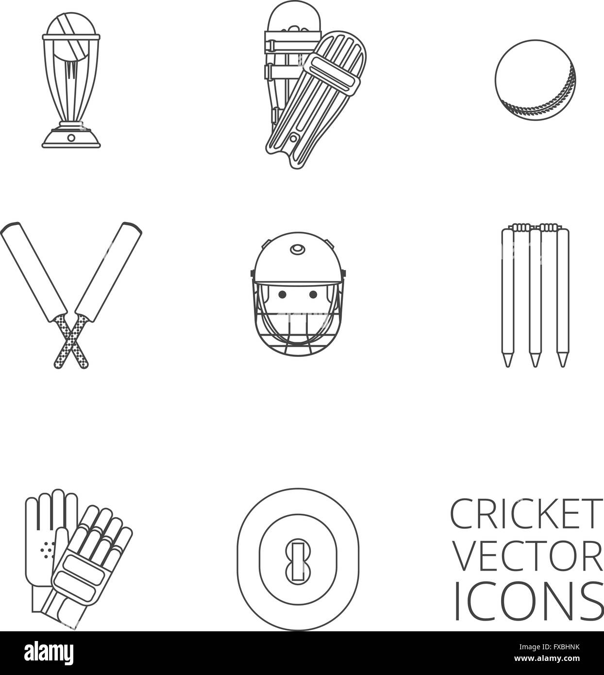 Trophy wicket Black and White Stock Photos & Images - Alamy