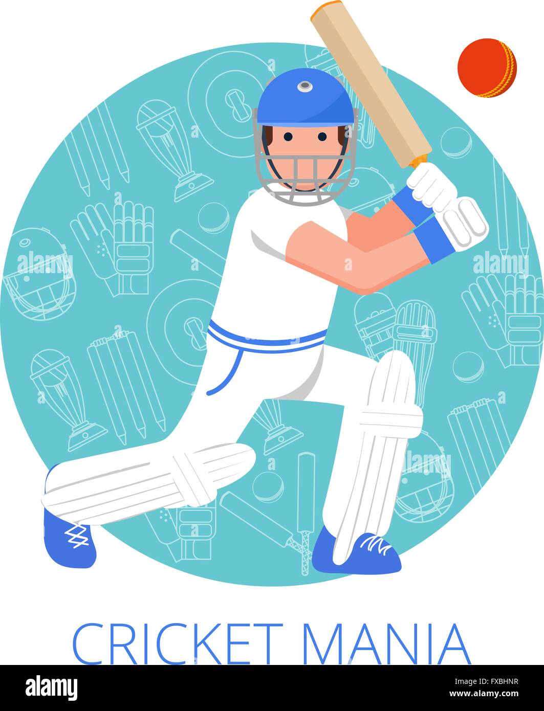 Cricket player icon hi-res stock photography and images - Alamy