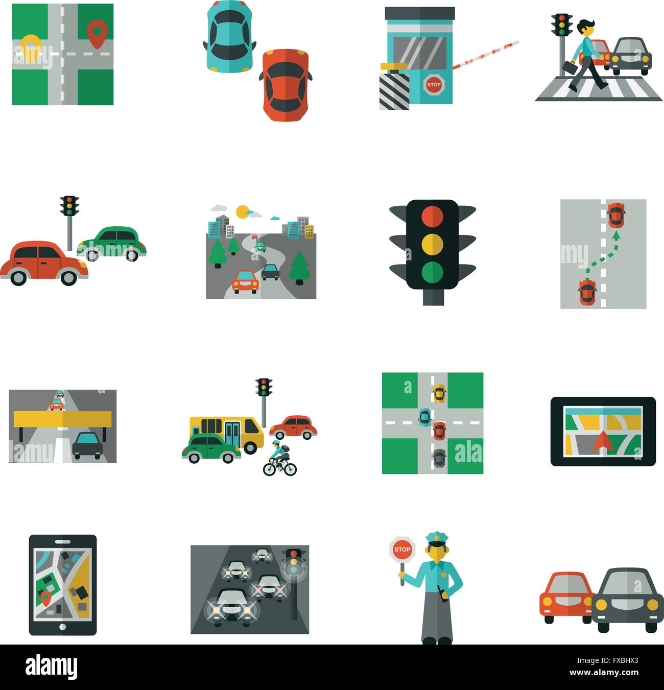 Pictogram Traffic Jam High Resolution Stock Photography and Images - Alamy
