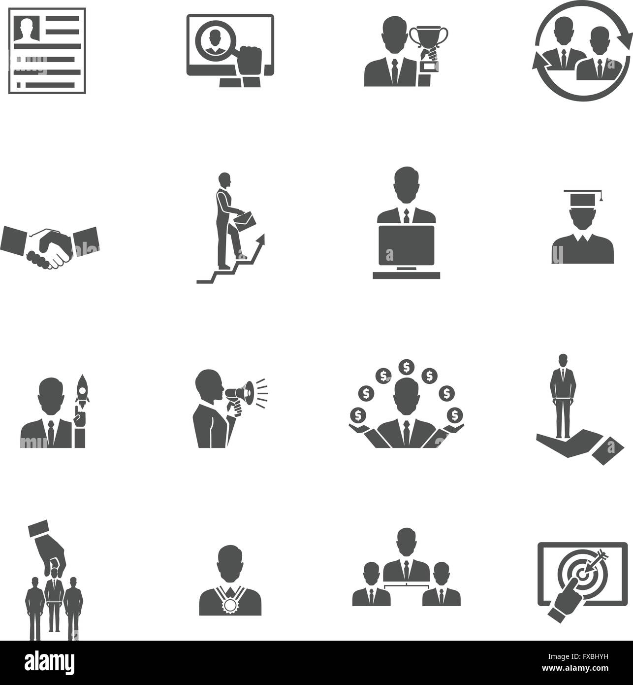 Career Icons Set Stock Vector Image & Art - Alamy