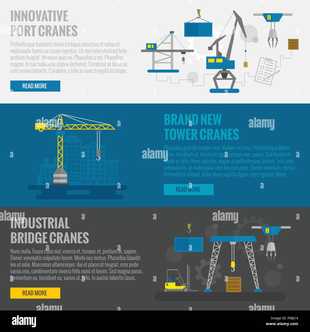 Lifting Equipment Banner Stock Vector Image & Art - Alamy
