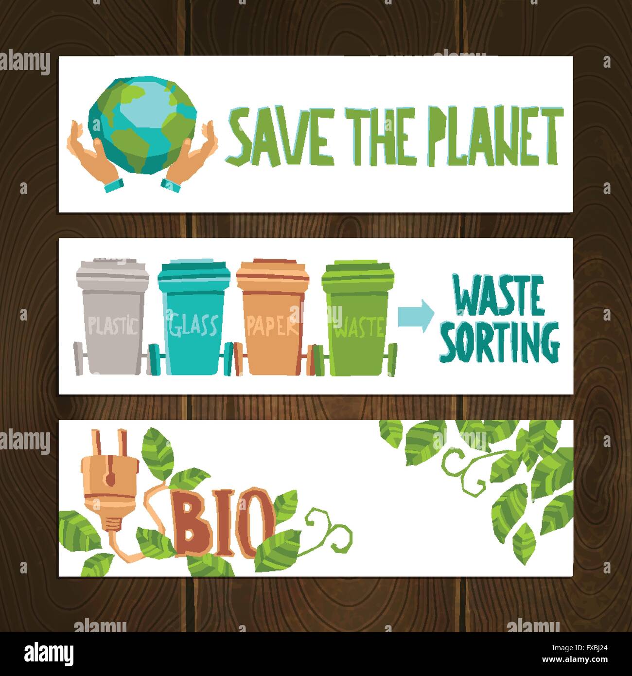 Eco Banners Set Stock Vector Image & Art - Alamy