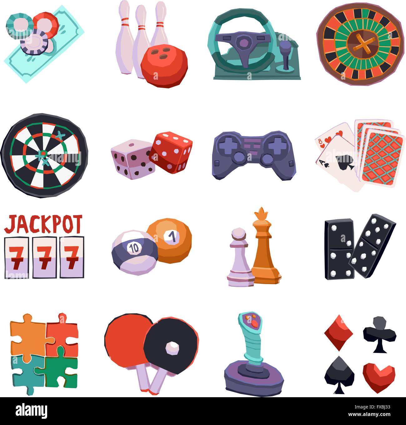 Game Icons Set Stock Vector Image & Art - Alamy