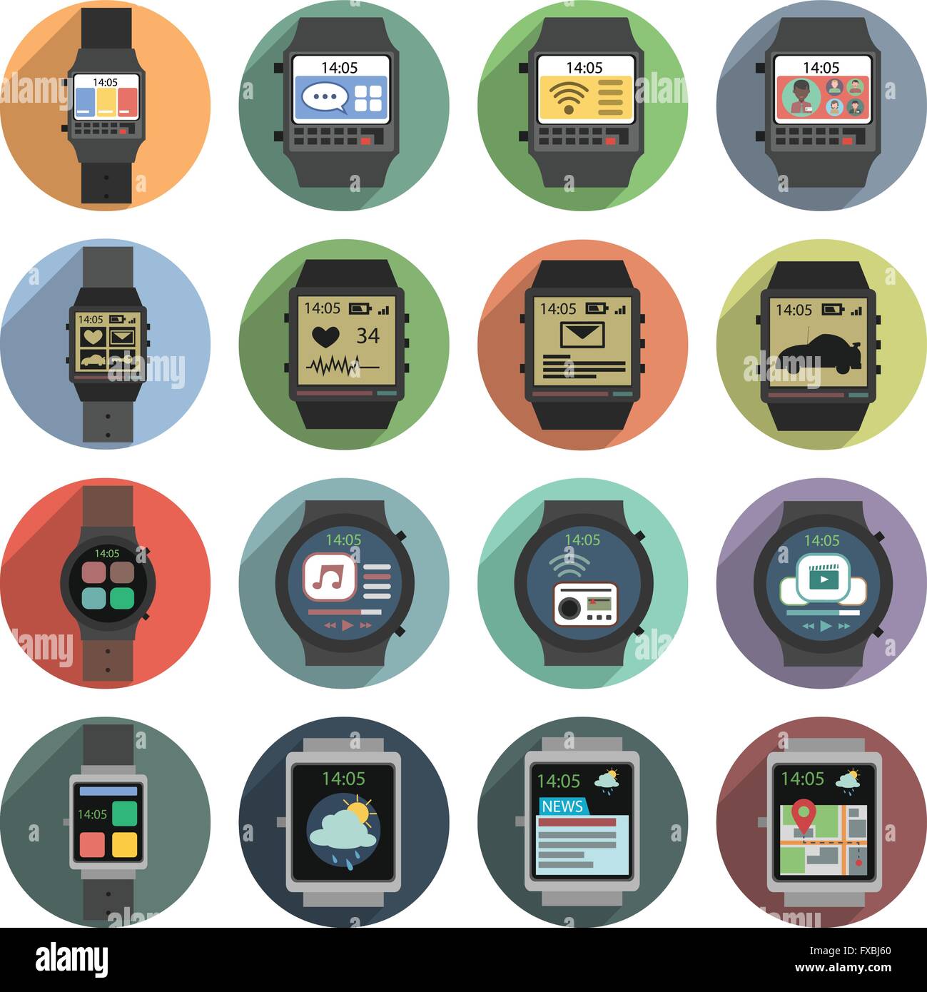 Smart watch smartwatch weather Cut Out Stock Images & Pictures - Alamy