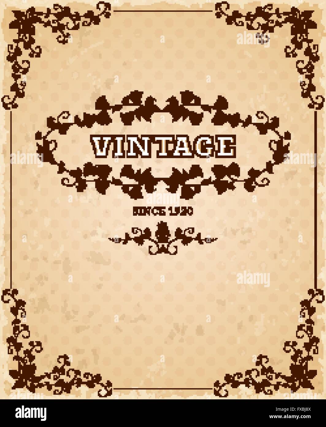 Vintage museum frame label Stock Vector Images - Alamy