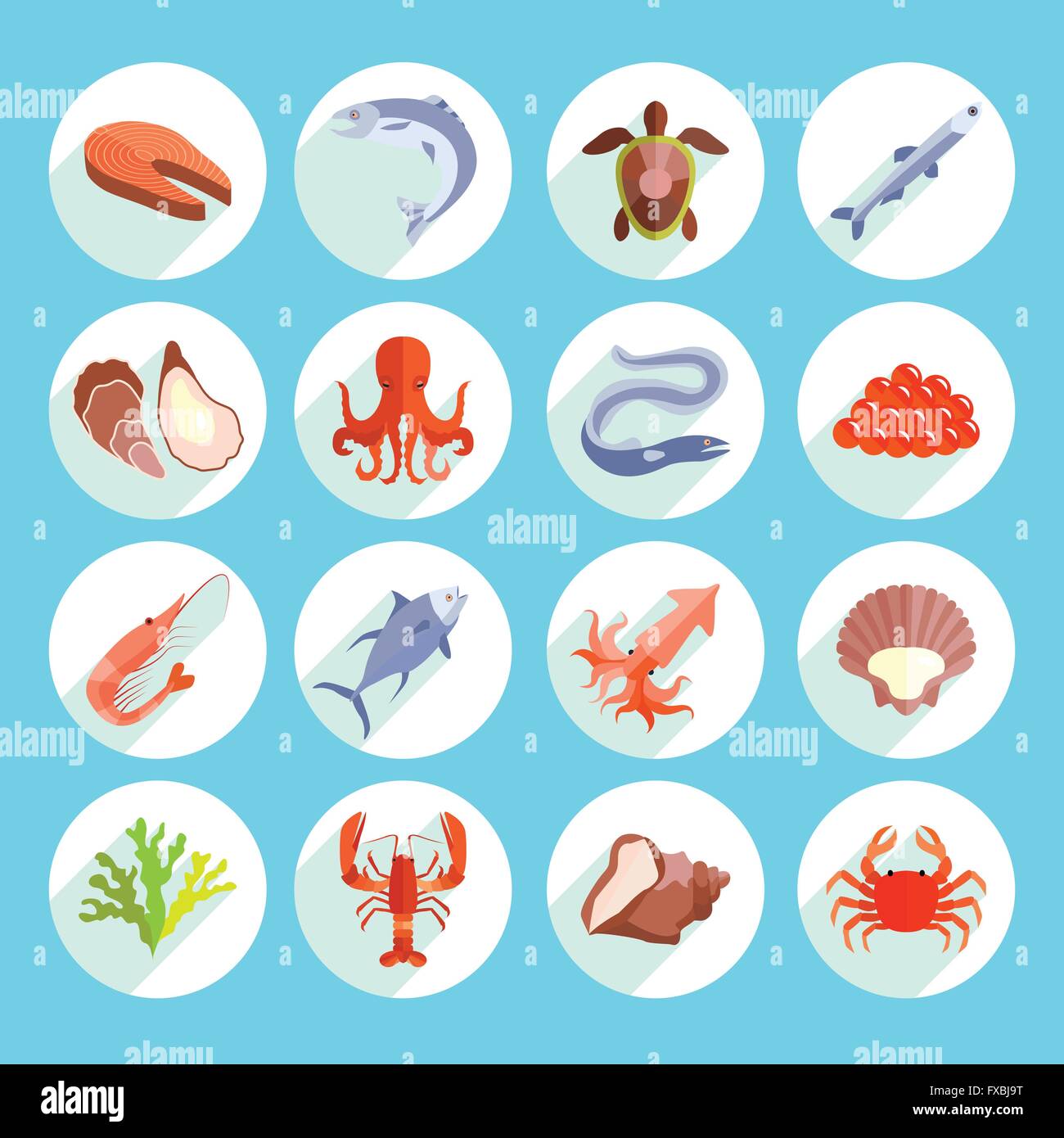 Grilled seafood octopus on Stock Vector Images - Alamy