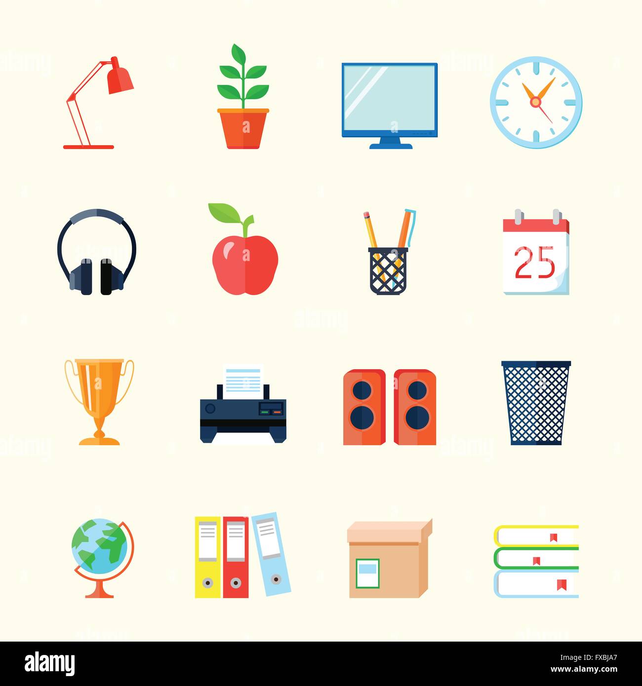 Room Interior Icons Stock Vector Image & Art - Alamy