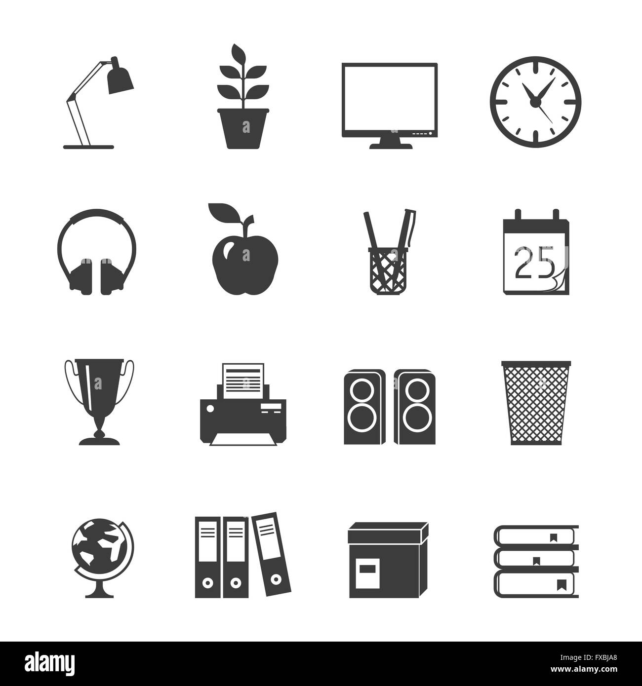 Room Icons Set Stock Vector Image & Art - Alamy