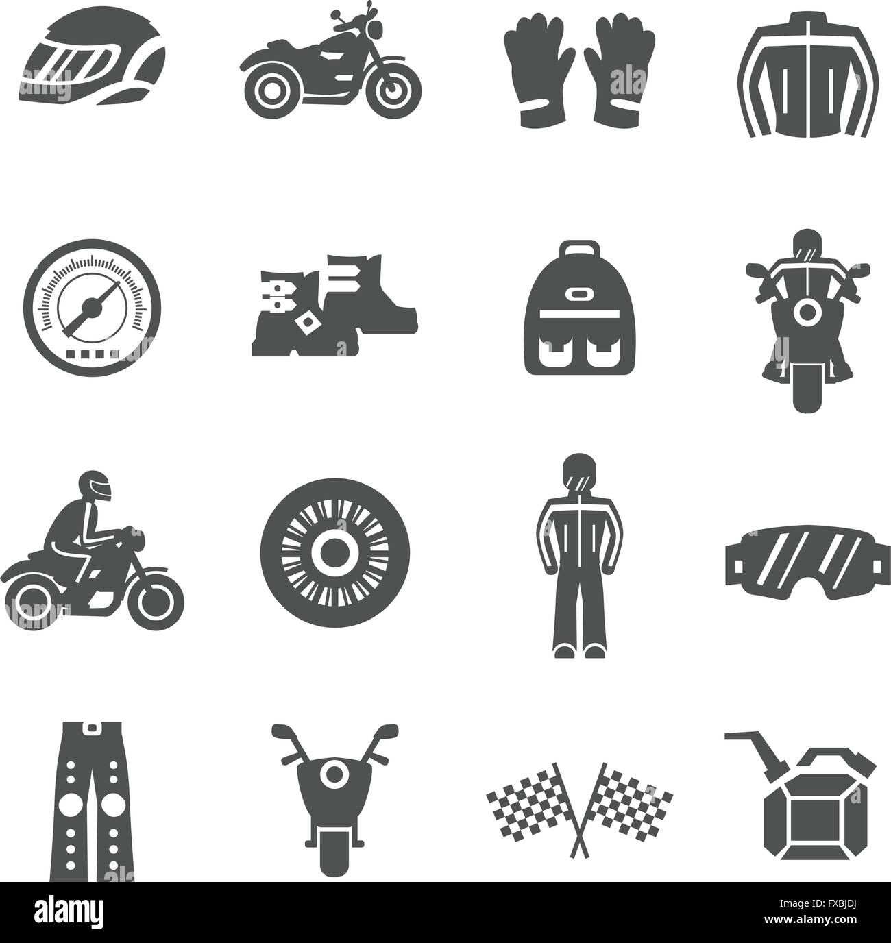 Rider Icons Set Stock Vector Image & Art - Alamy