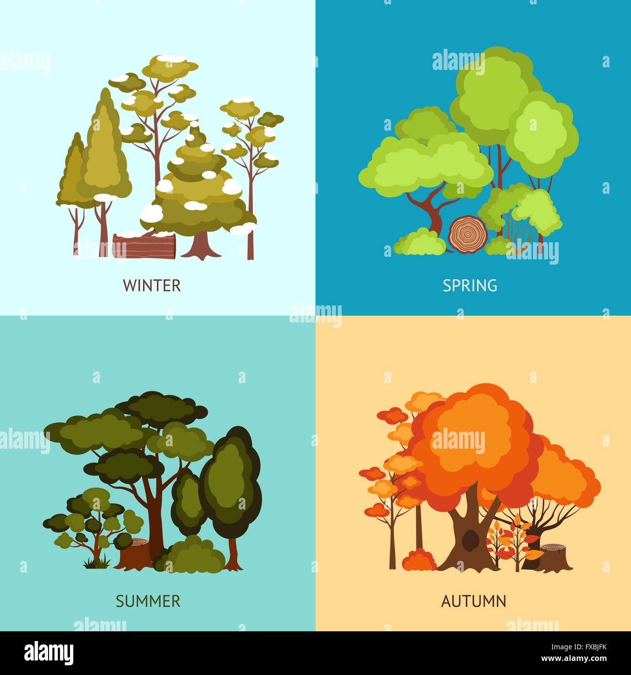 Forest Design Concept Stock Vector Image & Art - Alamy