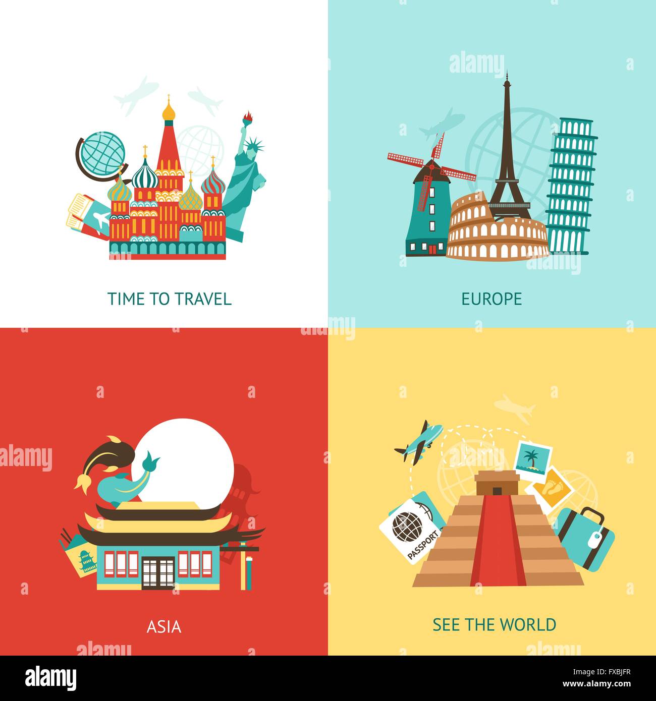 Travel Design Concept Stock Vector Image & Art - Alamy