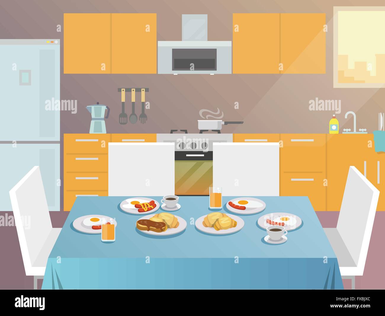Place table Stock Vector Images - Alamy