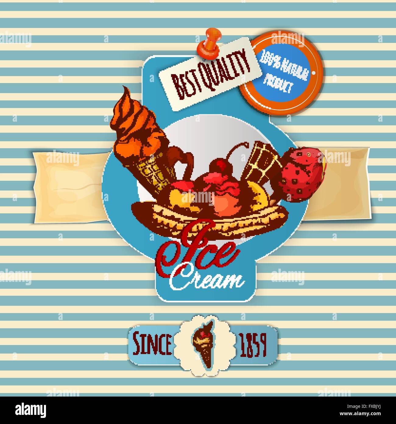 Ice Cream Poster Stock Vector Image & Art - Alamy