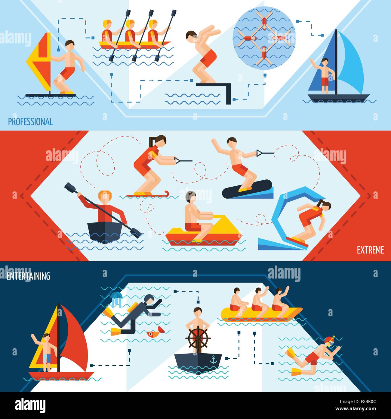 Water Sports Banners Stock Vector Image & Art - Alamy
