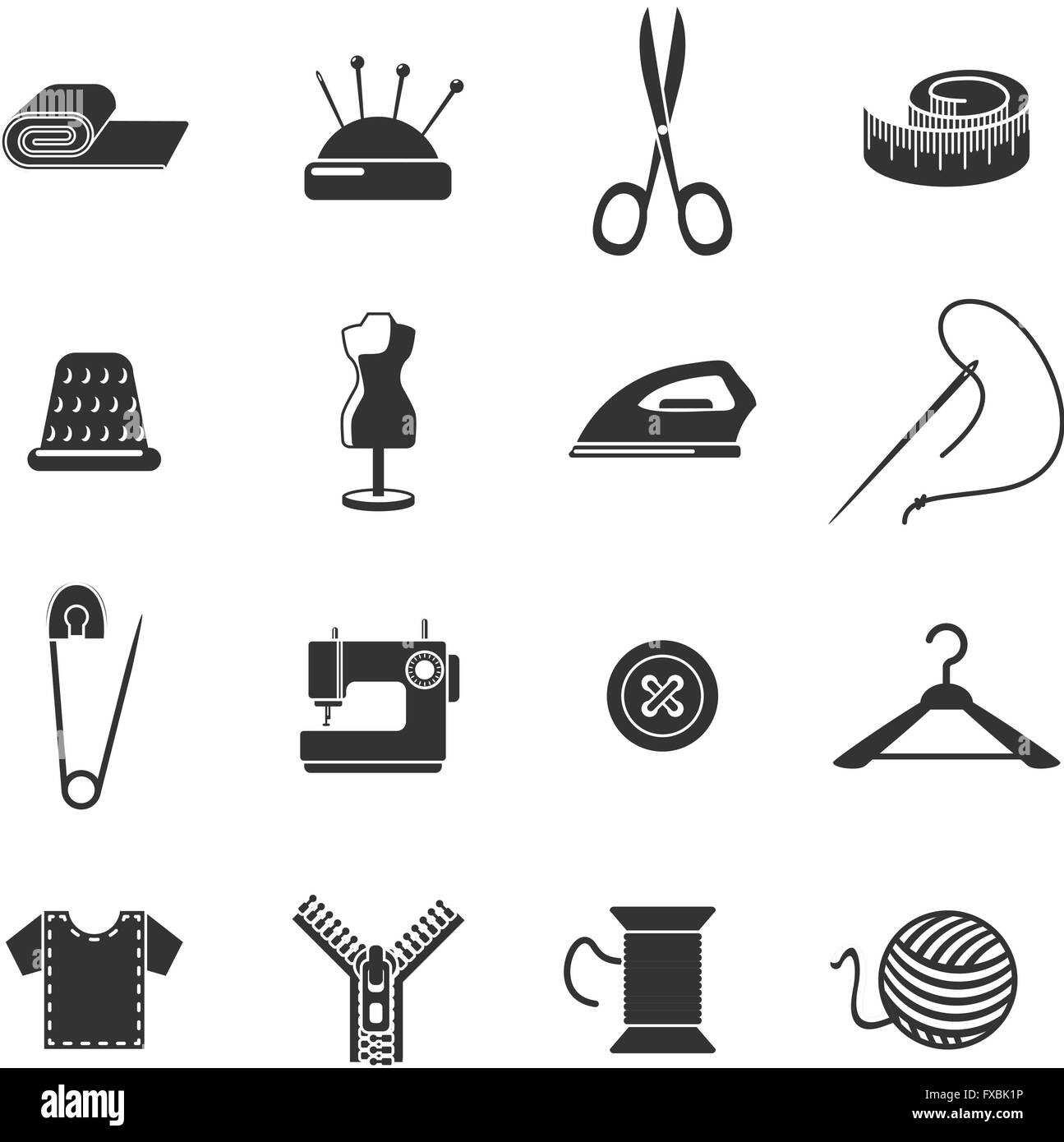 Lady sewing Cut Out Stock Images & Pictures - Alamy