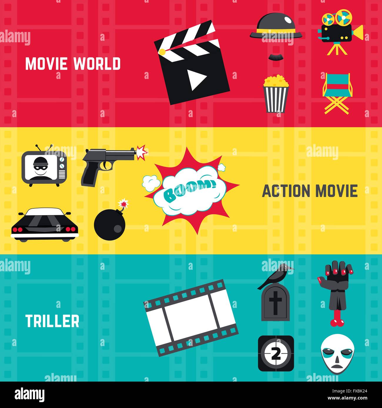 Romantic comedy film Stock Vector Images - Alamy