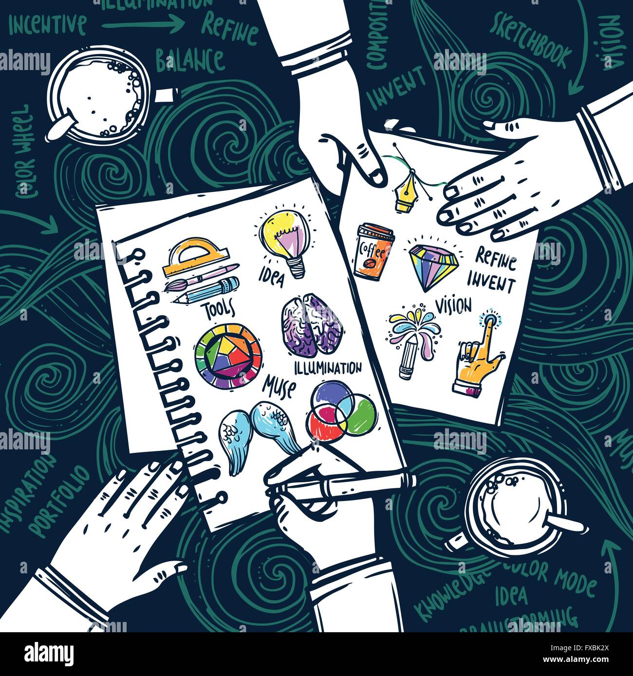 Creative muse Stock Vector Images - Alamy