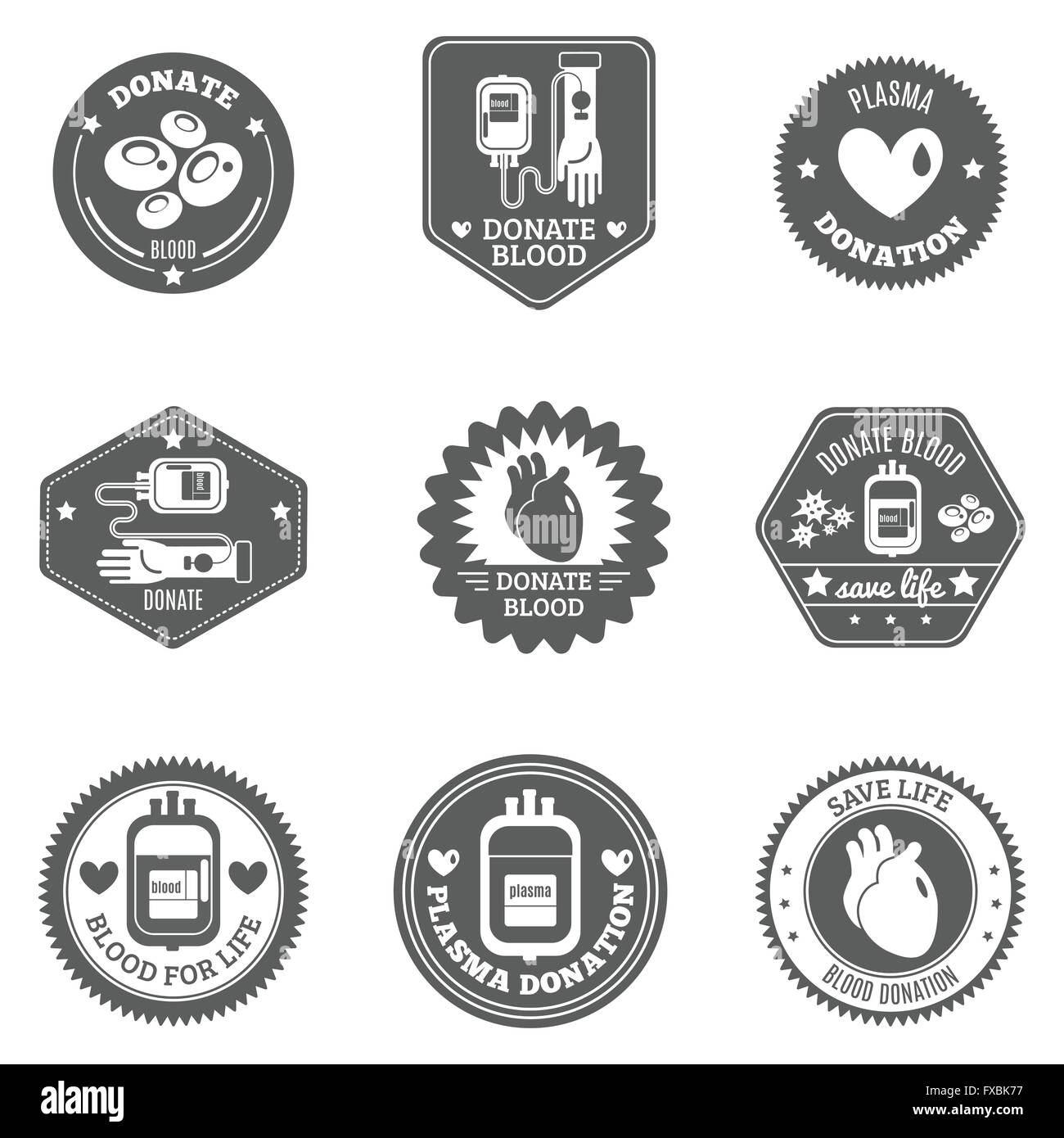 Blood donor badge hi-res stock photography and images - Alamy