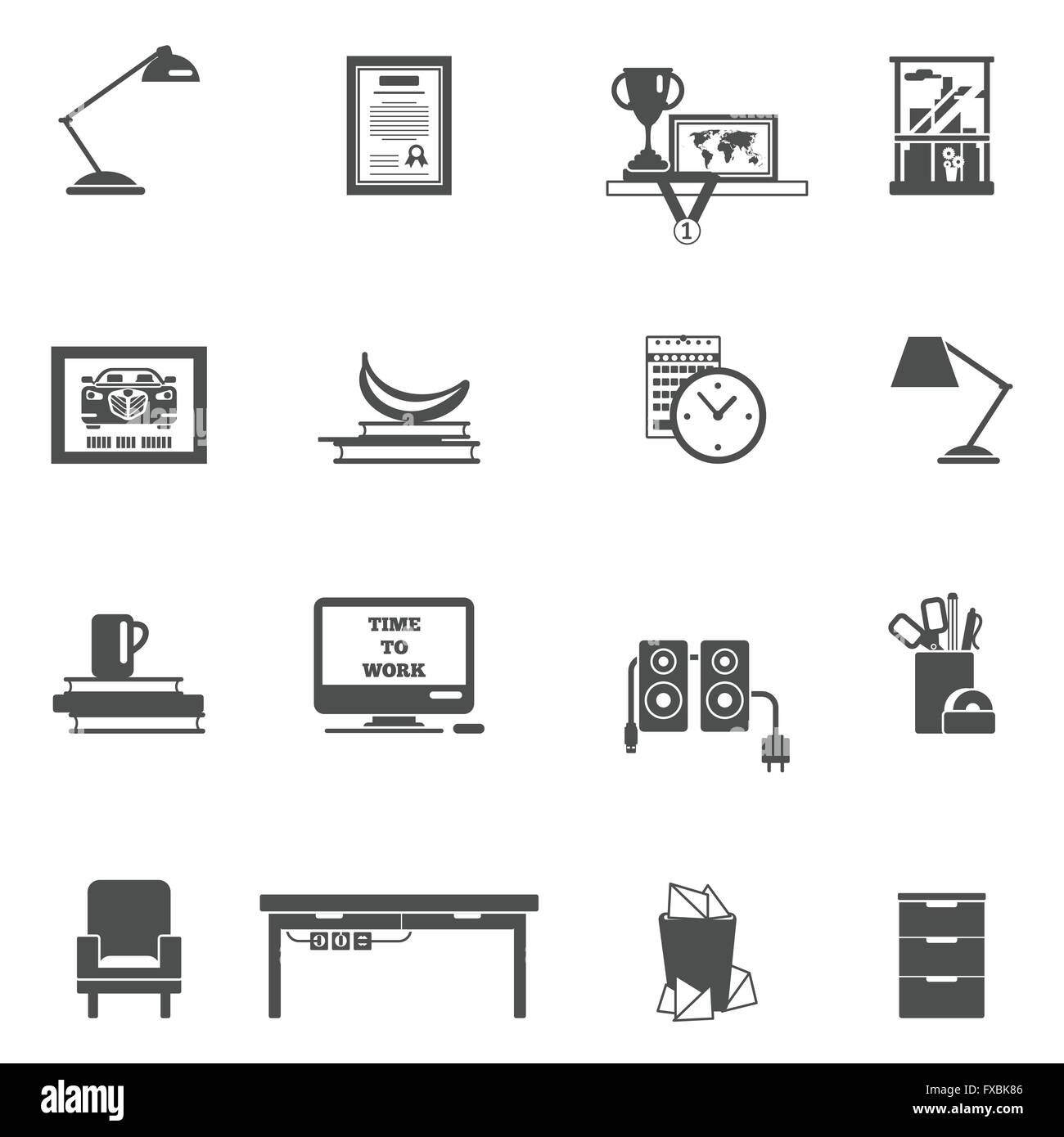 Room Interior Icons Stock Vector Image & Art - Alamy