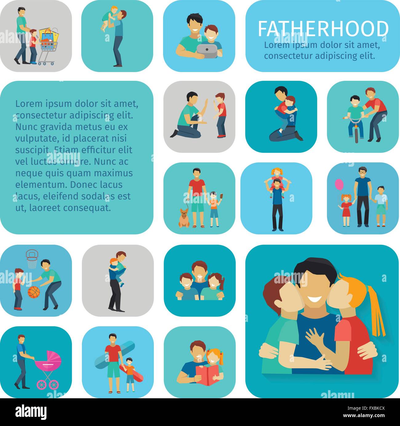 Understanding daddy Stock Vector Images - Alamy