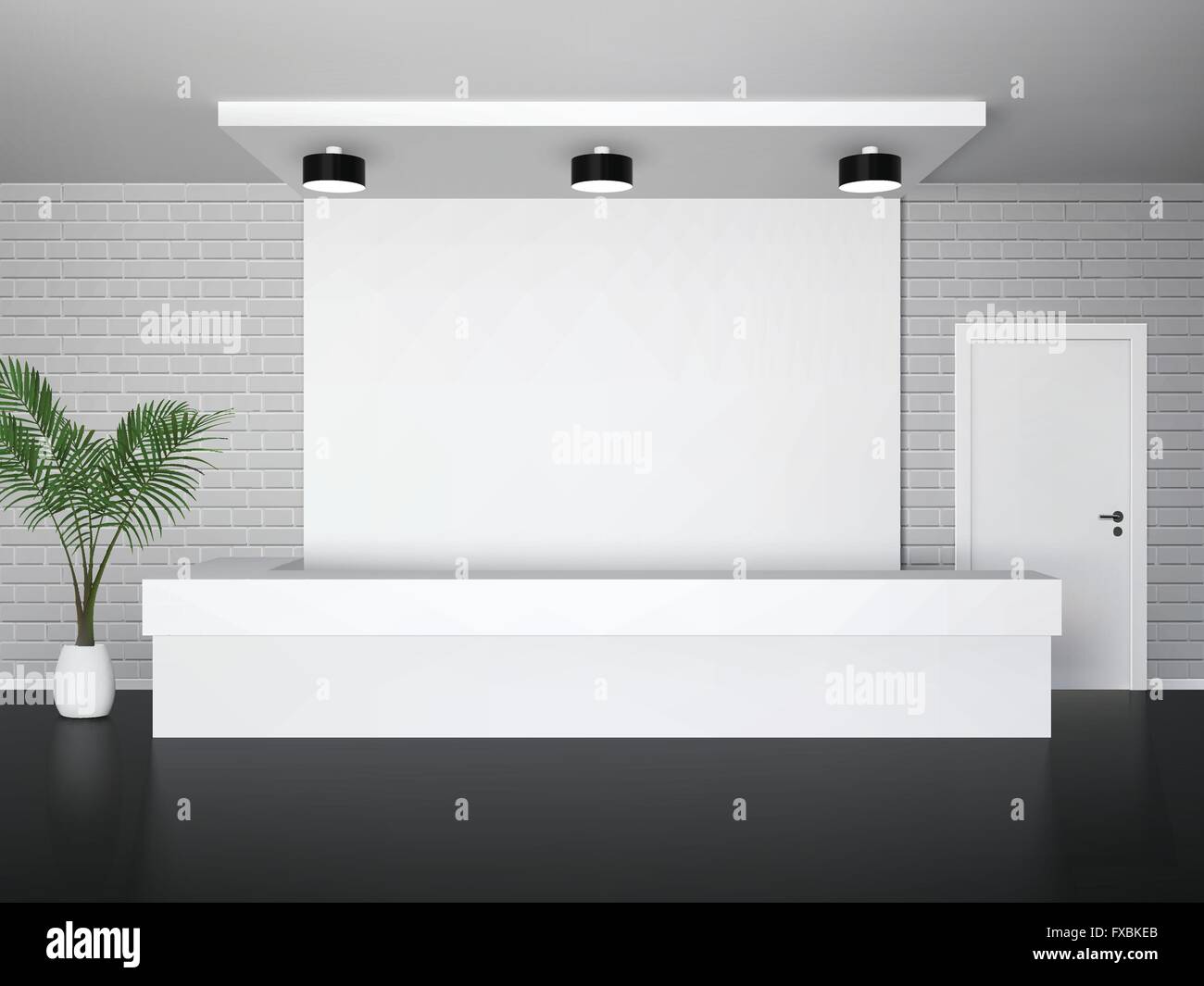 Reception area poster Stock Vector Images - Alamy