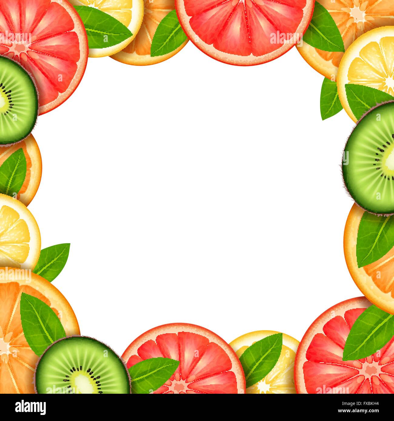 Fruit Frame Illustration Stock Vector Image & Art - Alamy