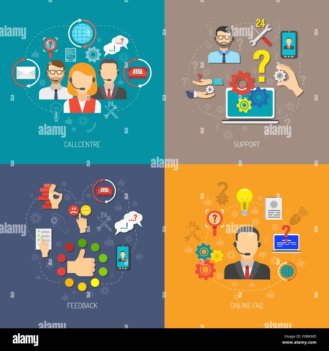 Support Design Concept Stock Vector Image & Art - Alamy