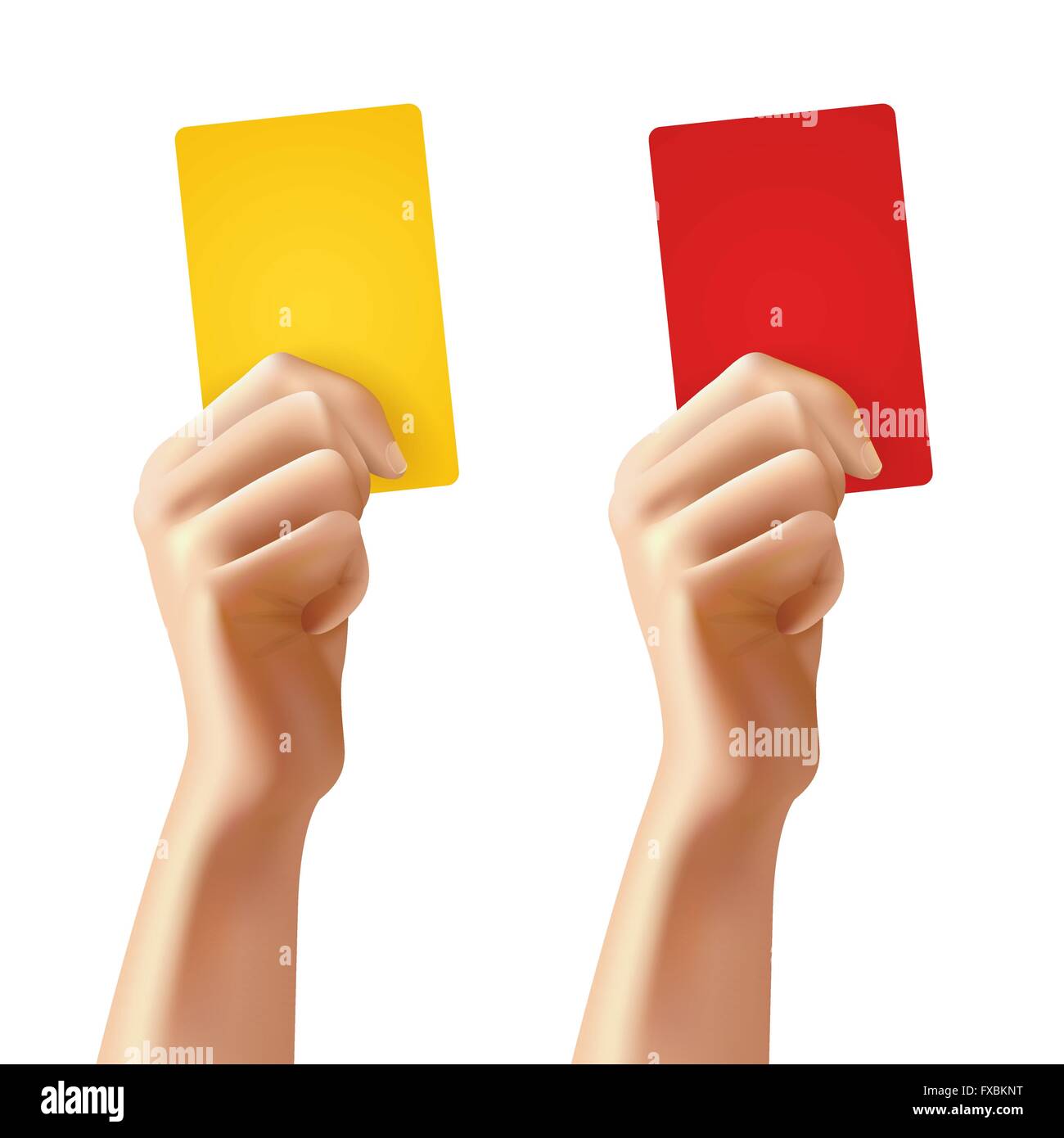 Hands With Soccer Cards Stock Vector Image & Art - Alamy