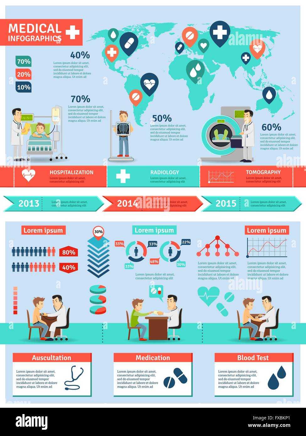 Medical Infographics Set Stock Vector Image & Art - Alamy