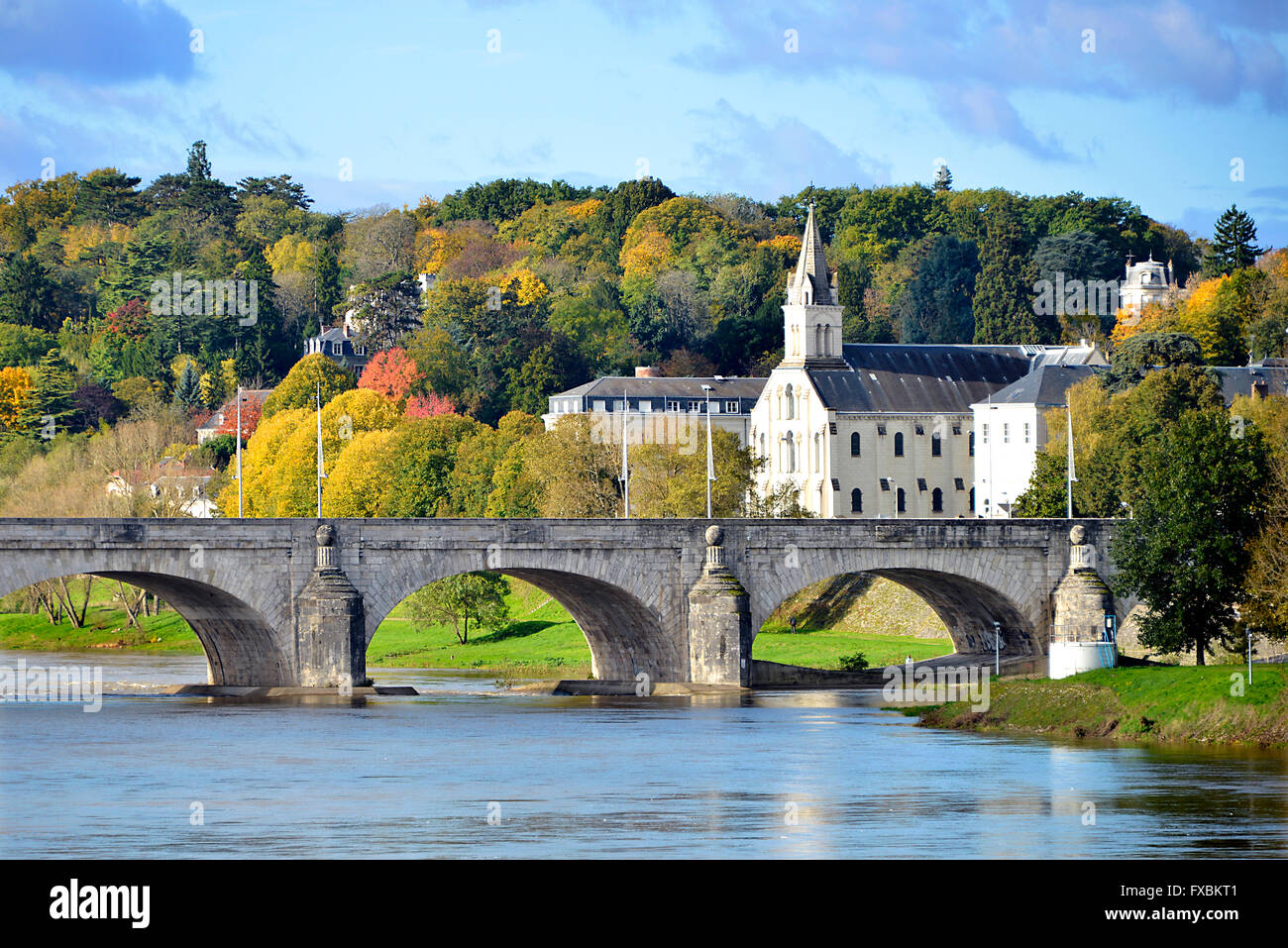 Bridge of Wilson at Tours in France Stock Photo - Alamy