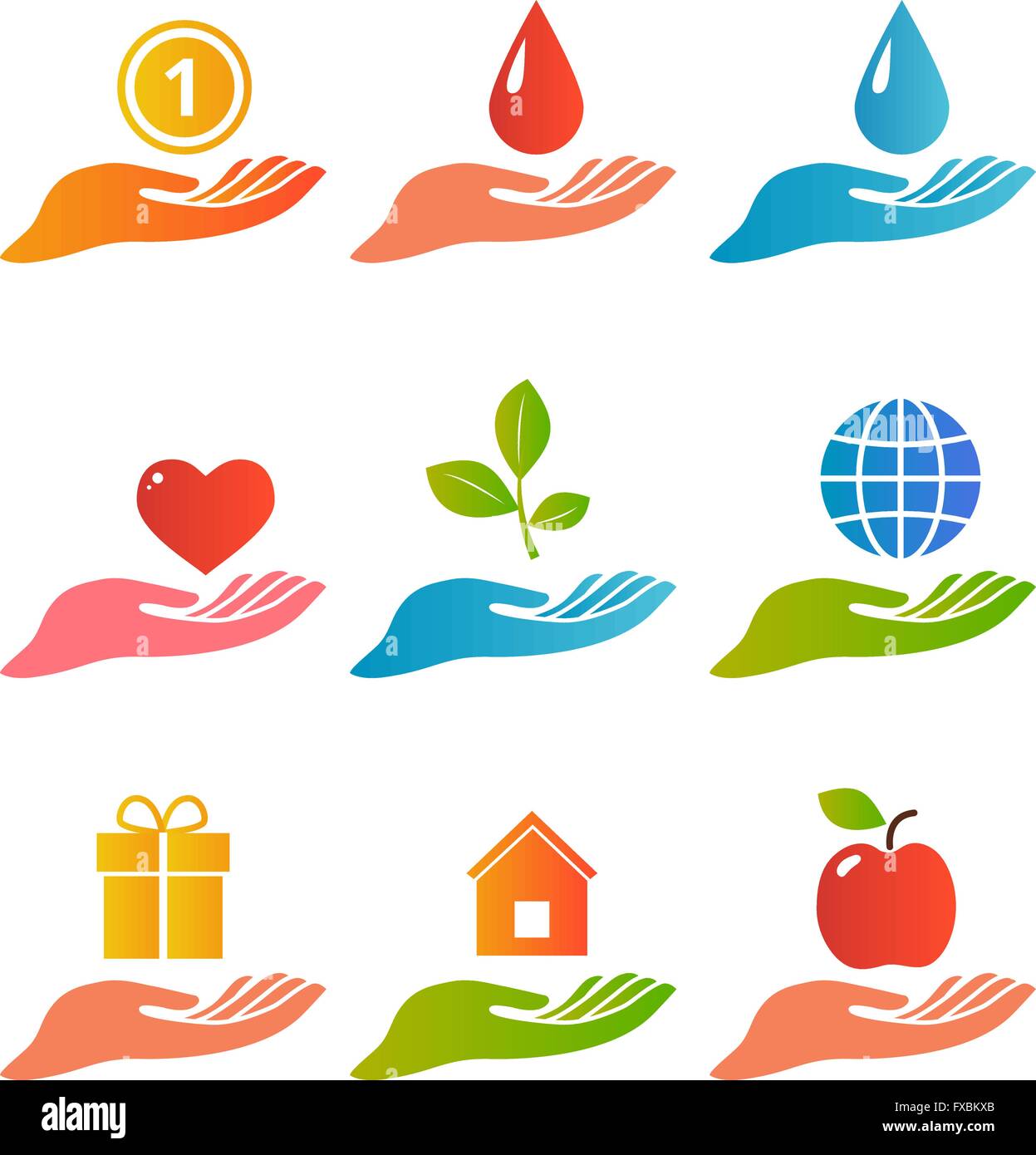 Twig hands Stock Vector Images - Alamy