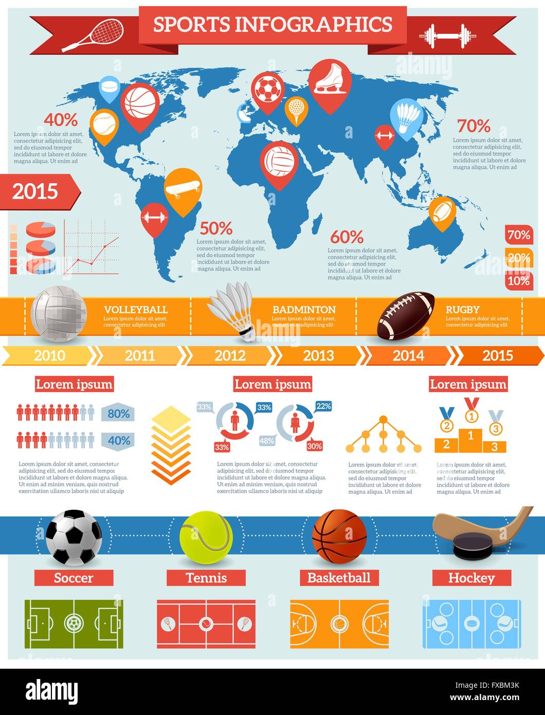 Baseball infographics set hi-res stock photography and images - Alamy