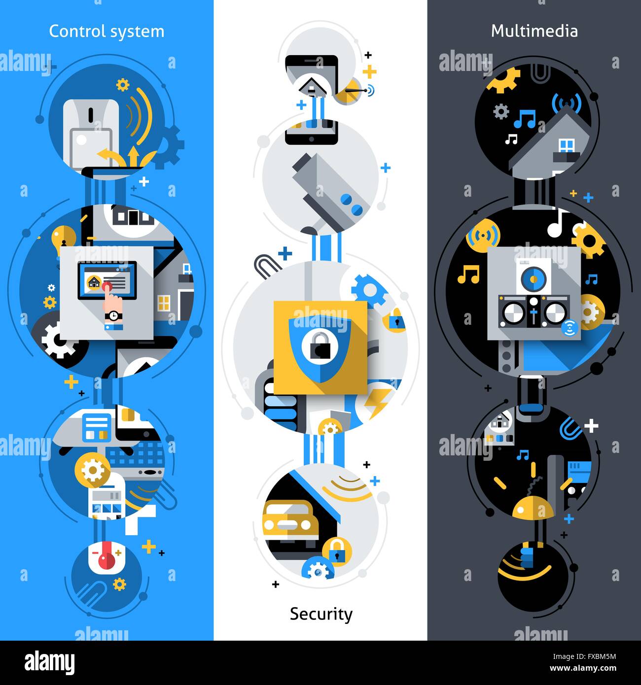 Smart House Banners Stock Vector Image & Art - Alamy
