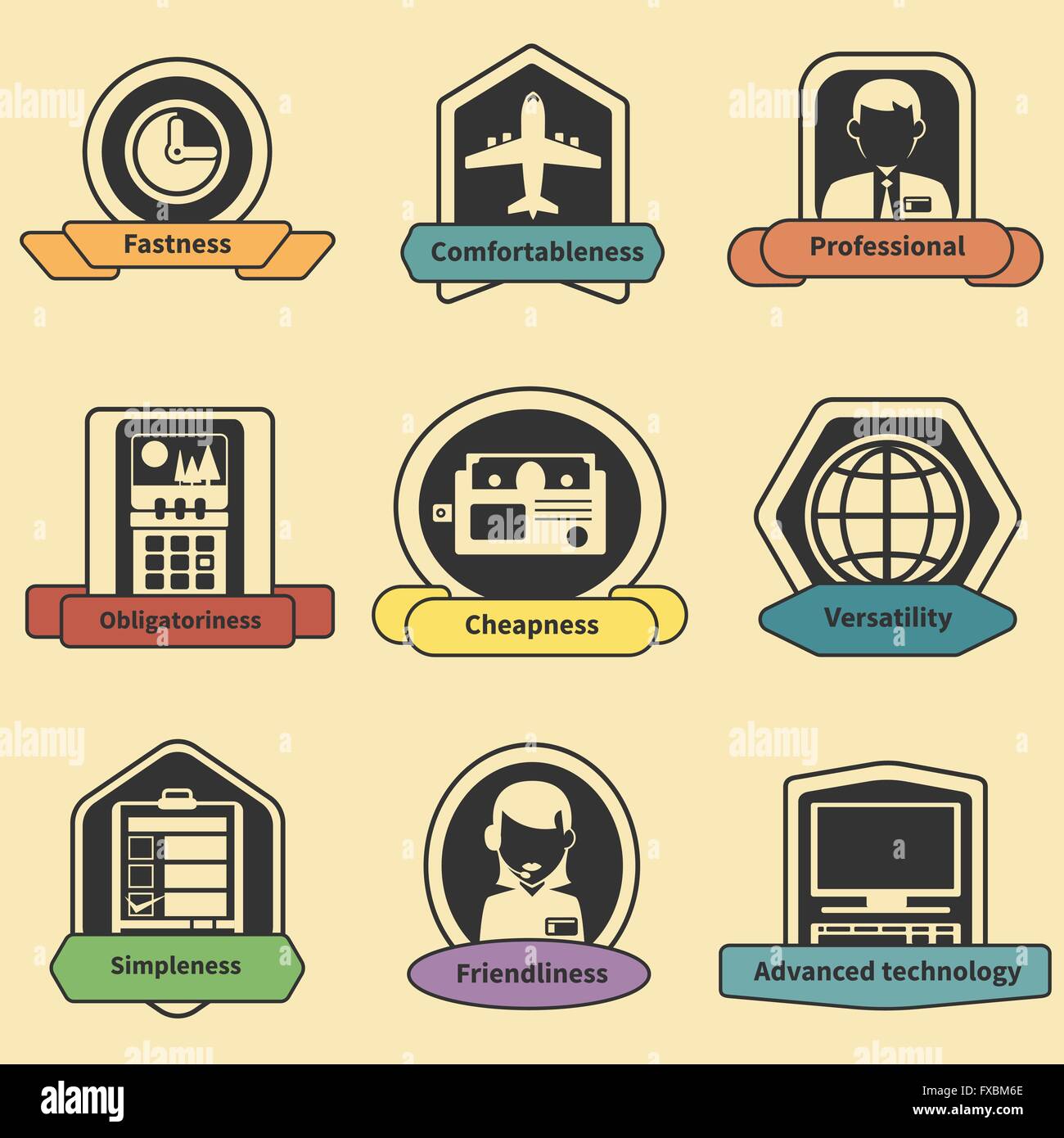 Logistic transportation fastness delivery emblems Stock Vector Image ...