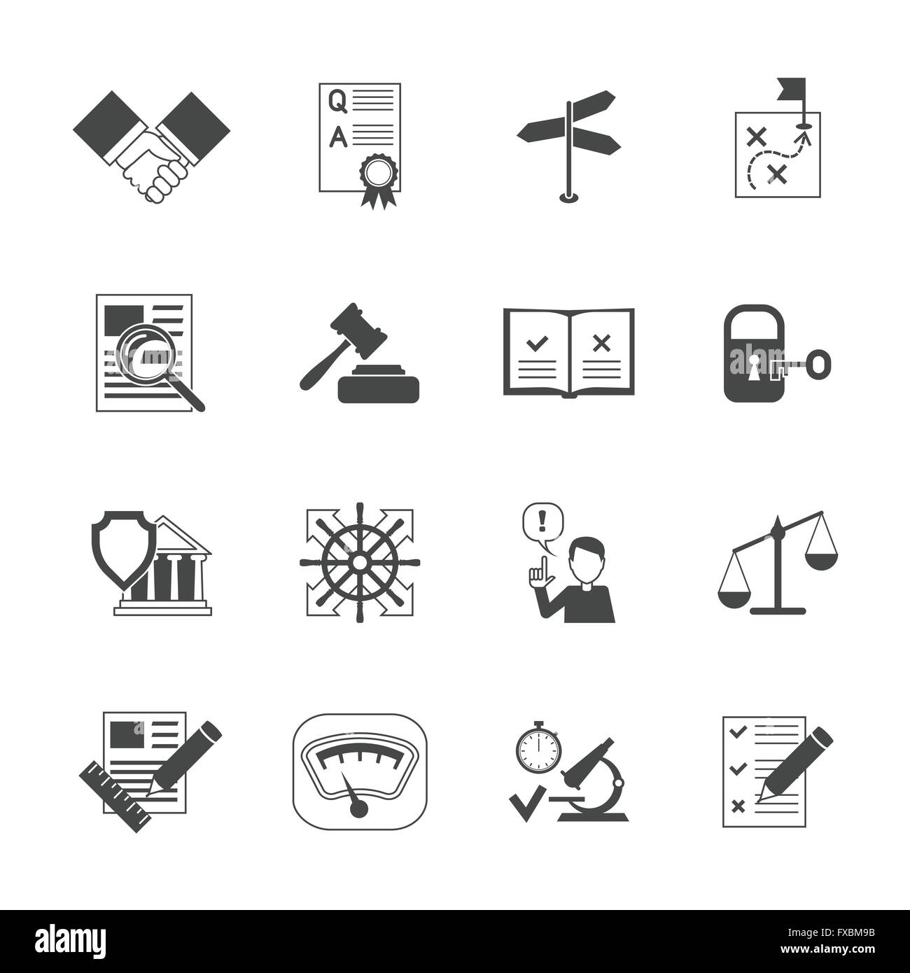 Legal Compliance Icons Set Stock Vector Image & Art - Alamy
