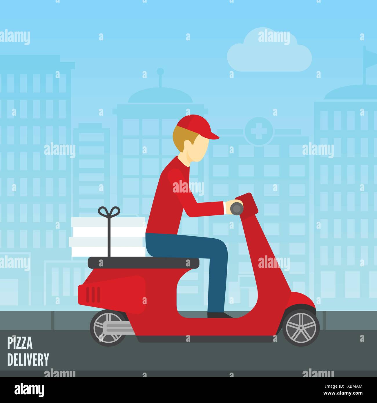 Pizza delivery icon Stock Vector Image & Art - Alamy