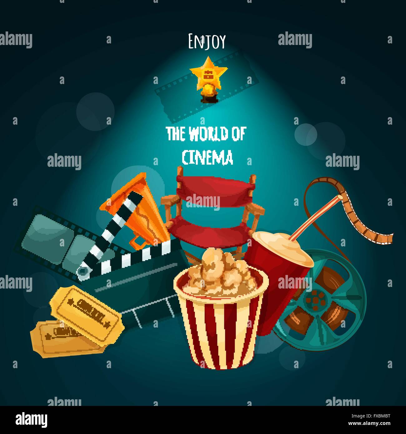 Movie poster film title home Stock Vector Images - Alamy