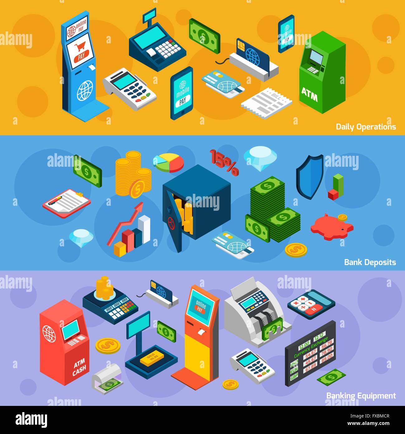 Daily banking Stock Vector Images - Alamy