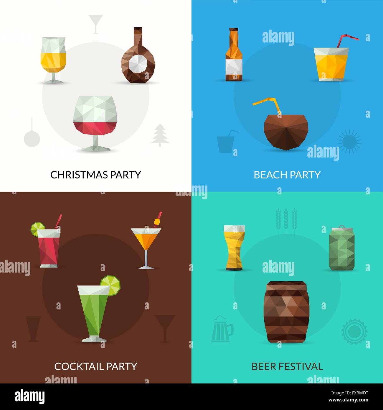 Whiskey in the beach Stock Vector Images - Alamy