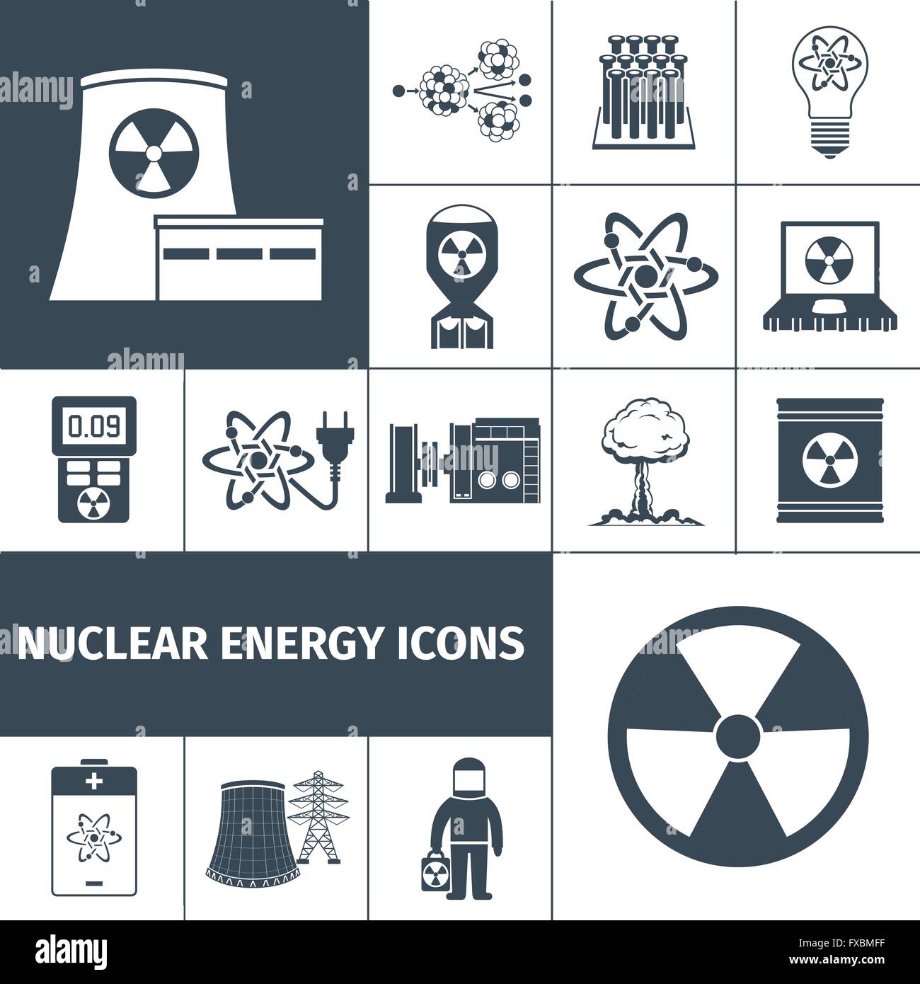 Nuclear reactor model Stock Vector Images - Alamy