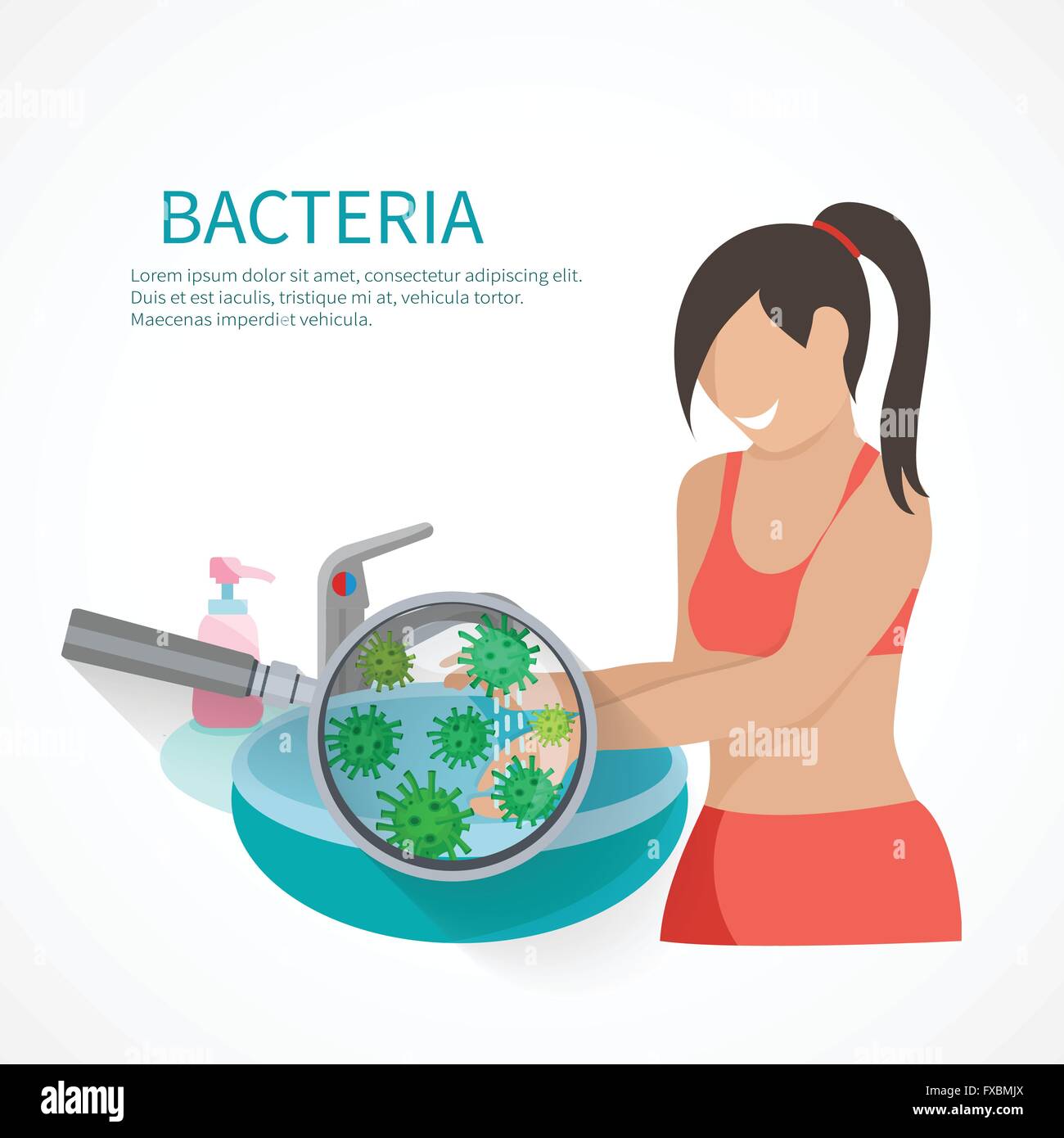 Healthy medical concept woman Stock Vector Images - Alamy