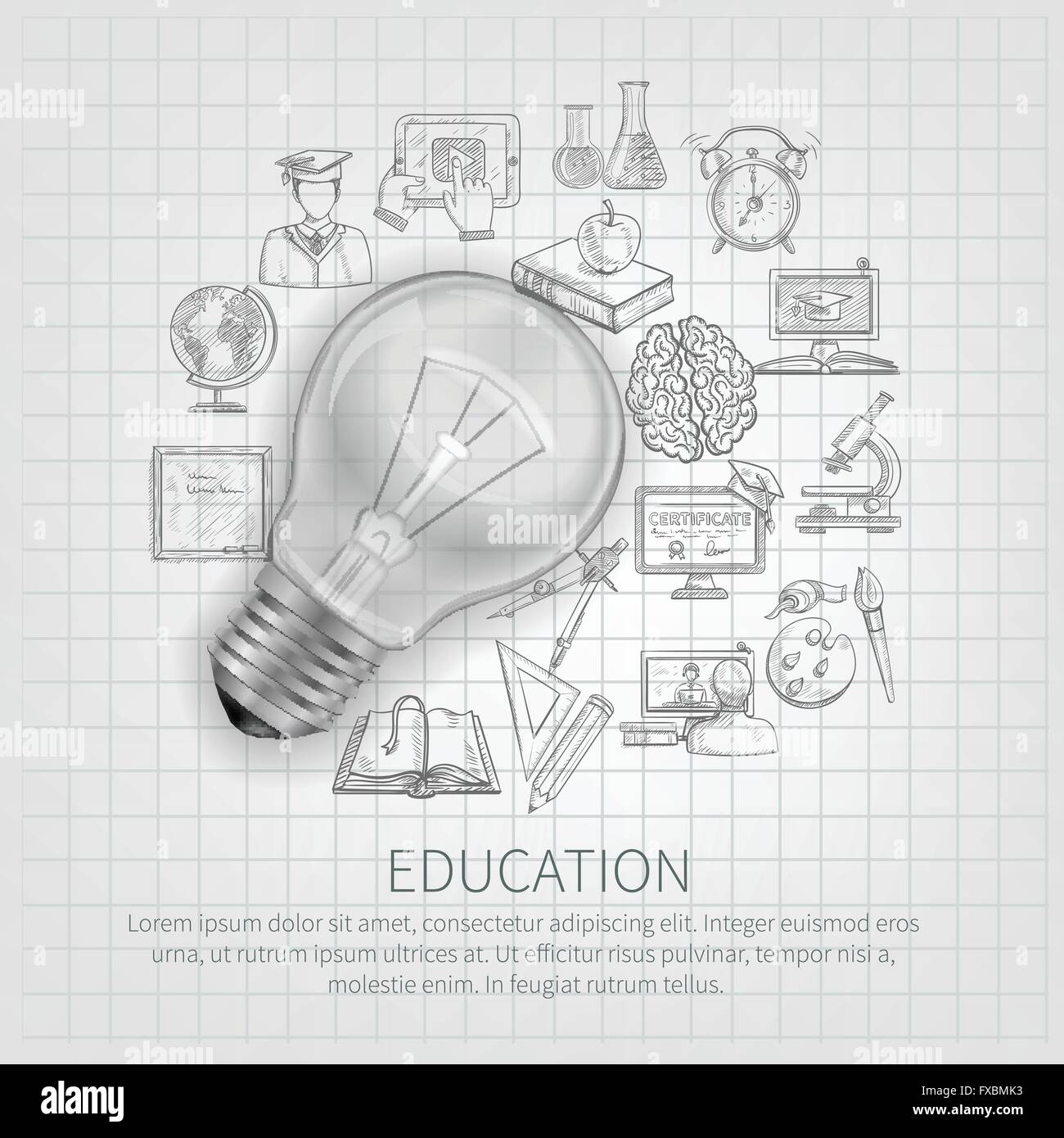 Education Concept Illustration Stock Vector Image & Art - Alamy