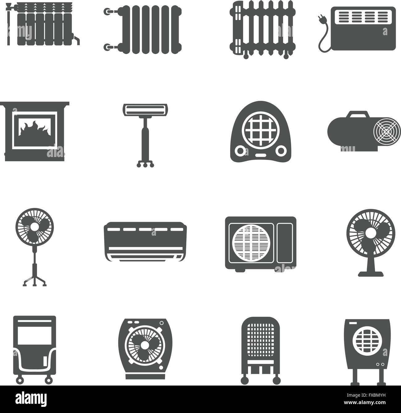 Cooling elements Stock Vector Images - Alamy