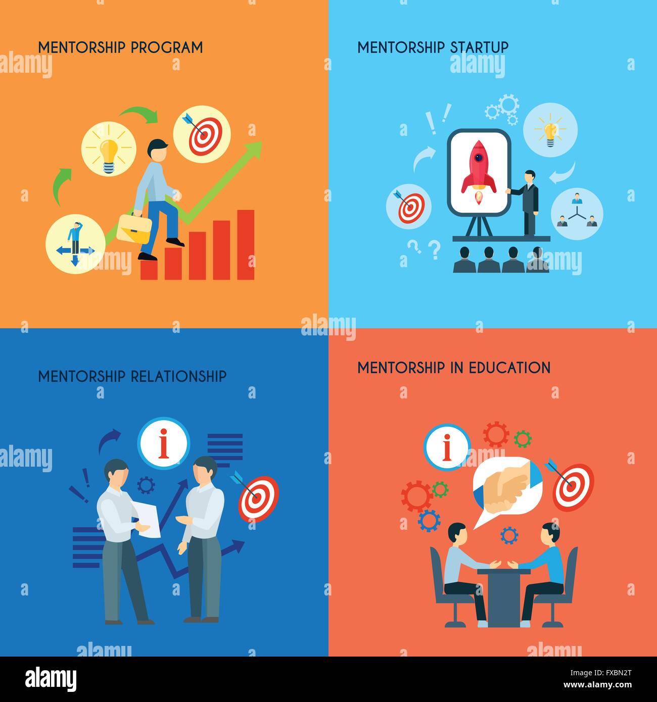 Mentorship program Stock Vector Images - Alamy
