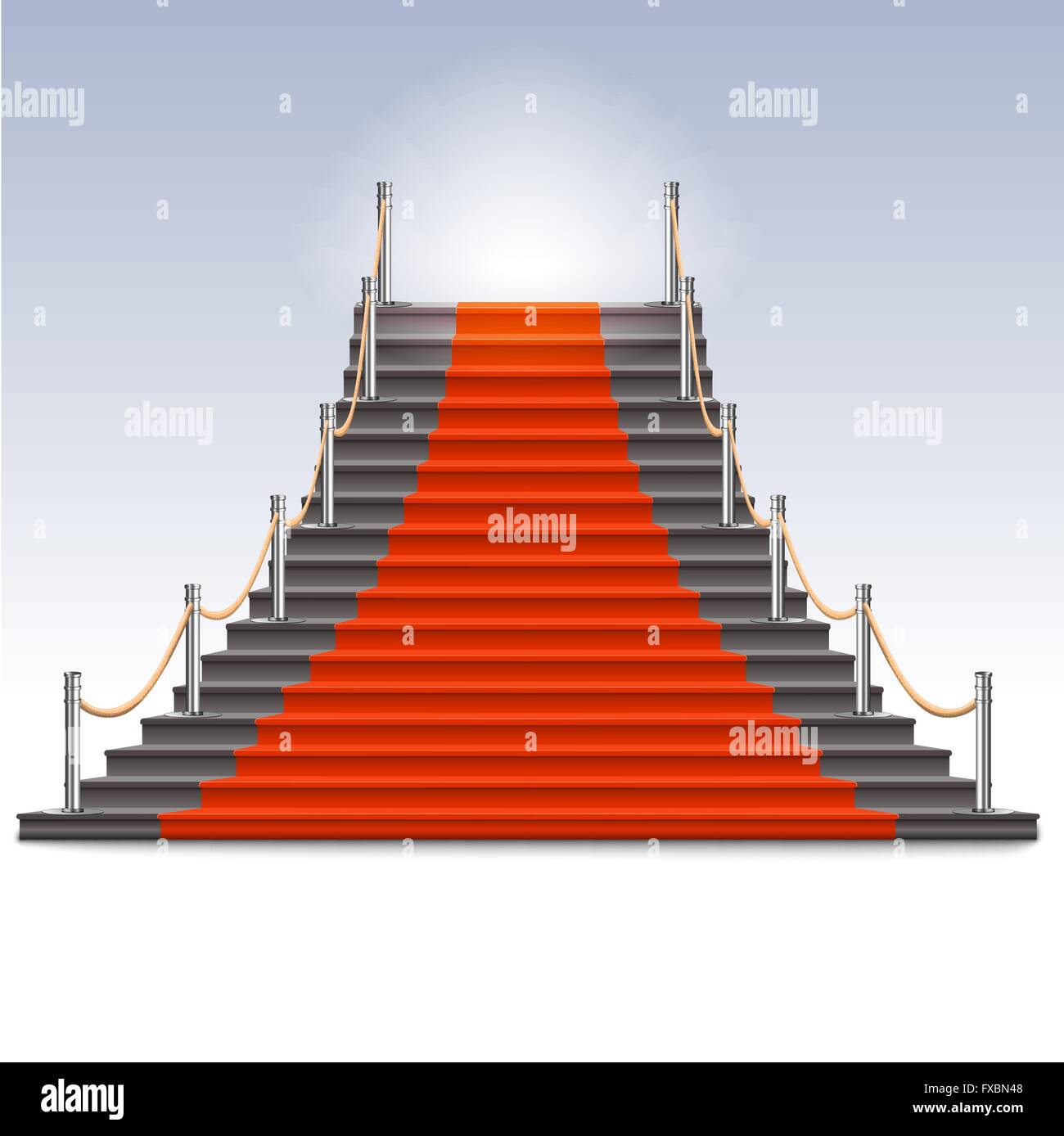 Realistic stone ladder with red carpet Stock Vector Image & Art - Alamy