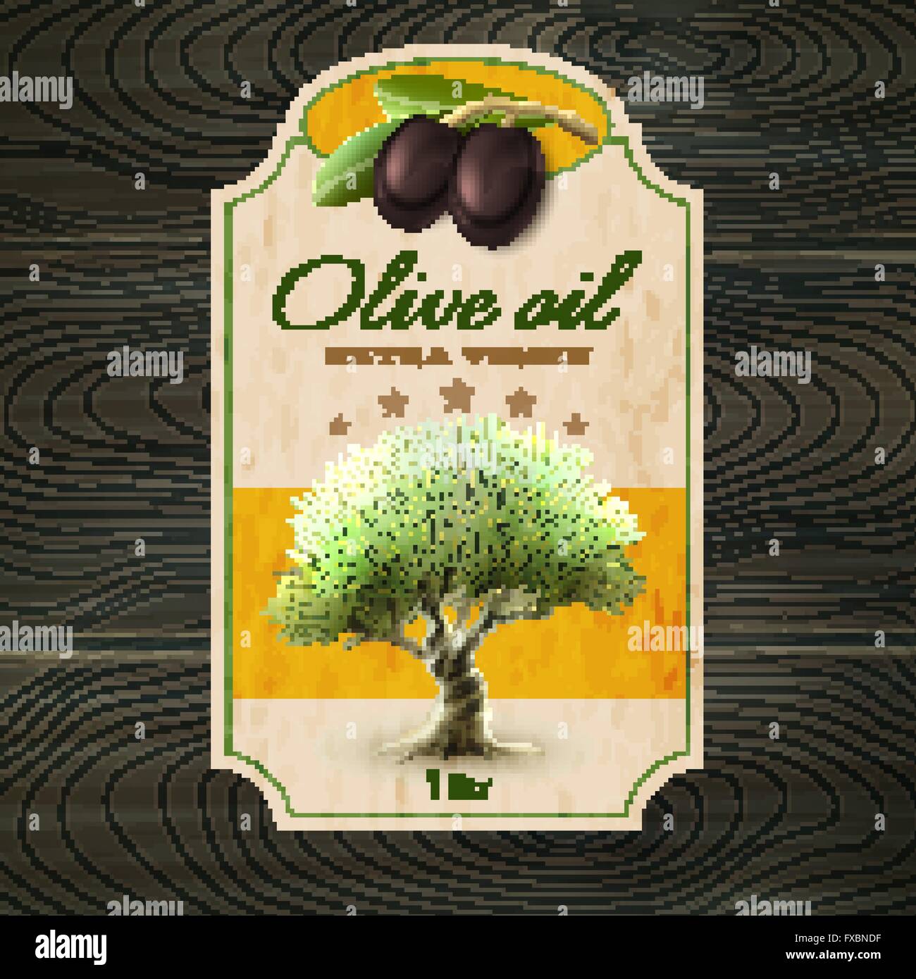 OLive oil label print Stock Vector Image & Art - Alamy